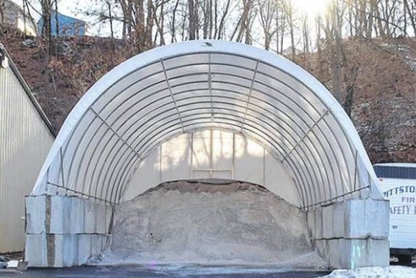 Aggregate storage buildings, bins, covers - Rasmar Industries