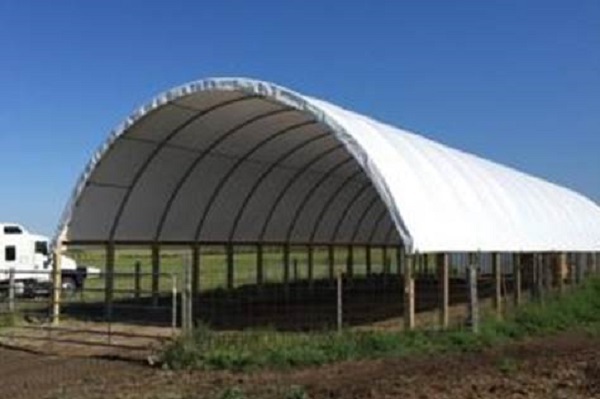 Pony wall buildings, tents, shelters, structures for storage