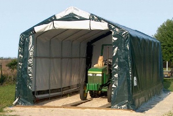Portable garages, shelters, sheds, carports