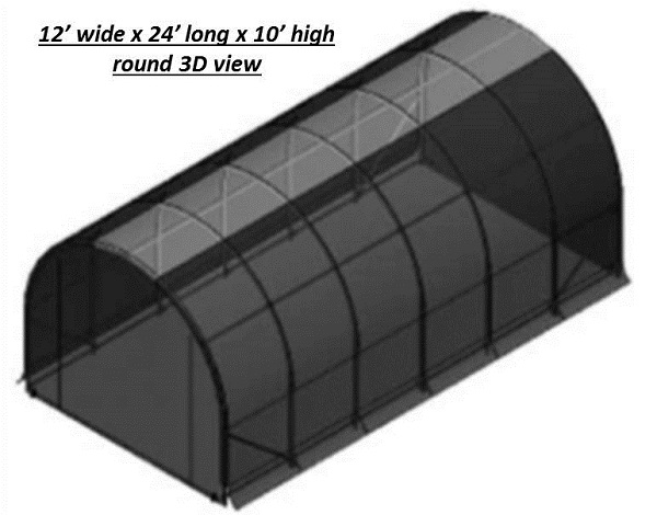 Quonset canvas garage - outdoor storage shelters