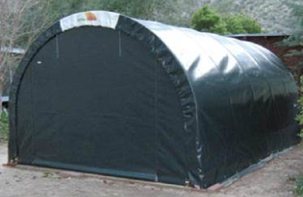 Quonset canvas garage - outdoor storage shelters