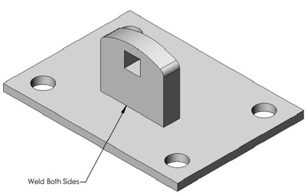 1.90"/2.375" diameter foot plates - Rasmar Industries